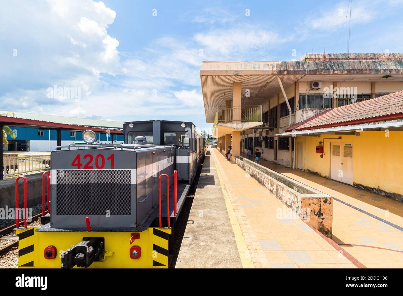 Train at the Beaufort train station in Sabah, Malaysia Stock Photo - Alamy