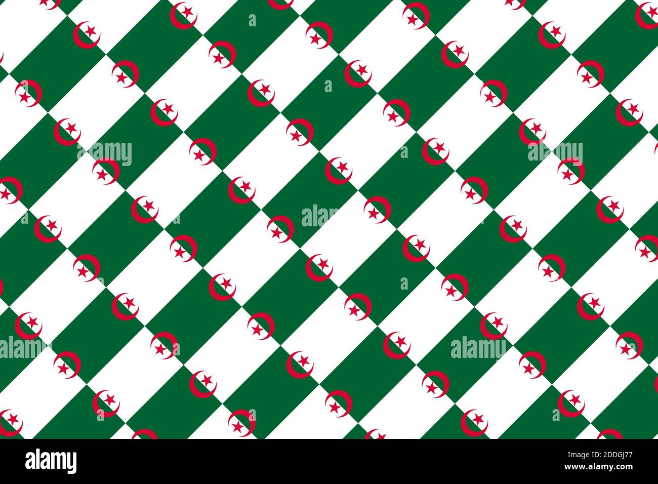 Simple geometric pattern in the colors of the national flag of Algeria ...