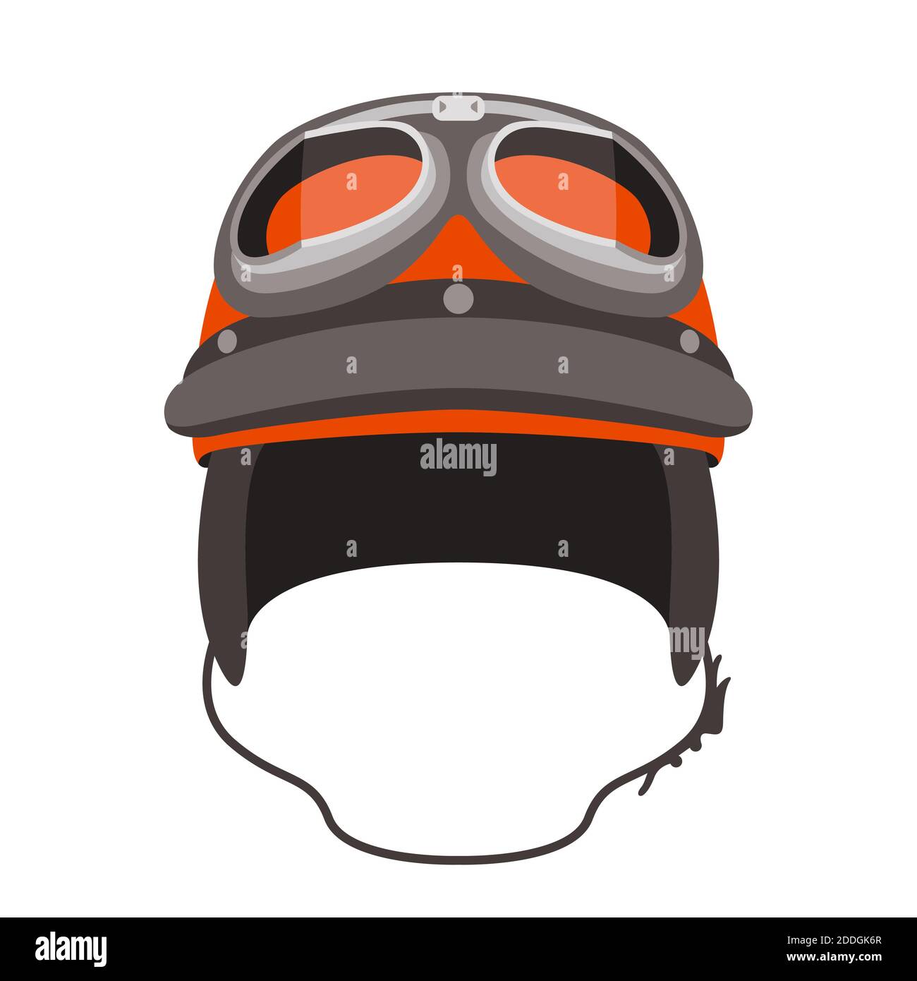 Vintage Motorcycle Helmet Vector