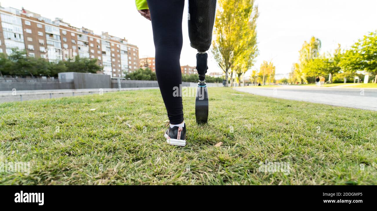 Female runner back low angle hi-res stock photography and images - Alamy
