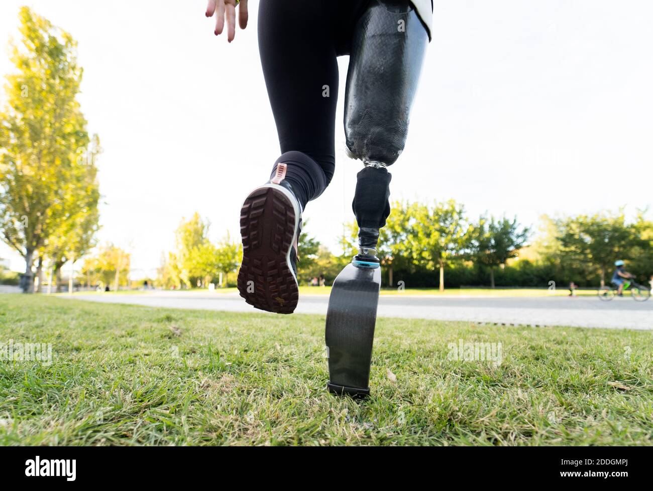 Female runner back low angle hi-res stock photography and images - Alamy