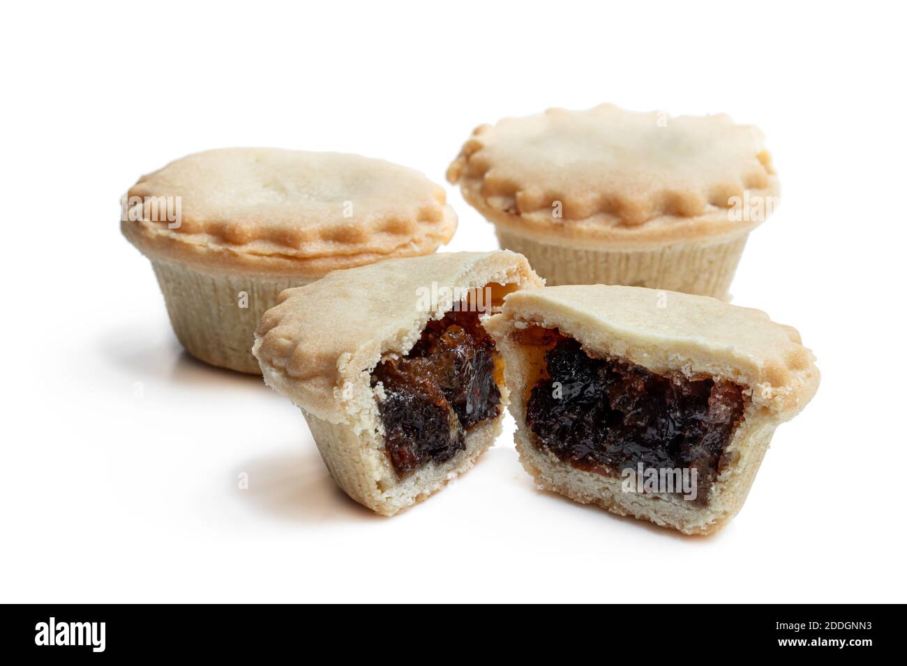 Christmas mini mince pie isolated on white Stock Photo - Alamy