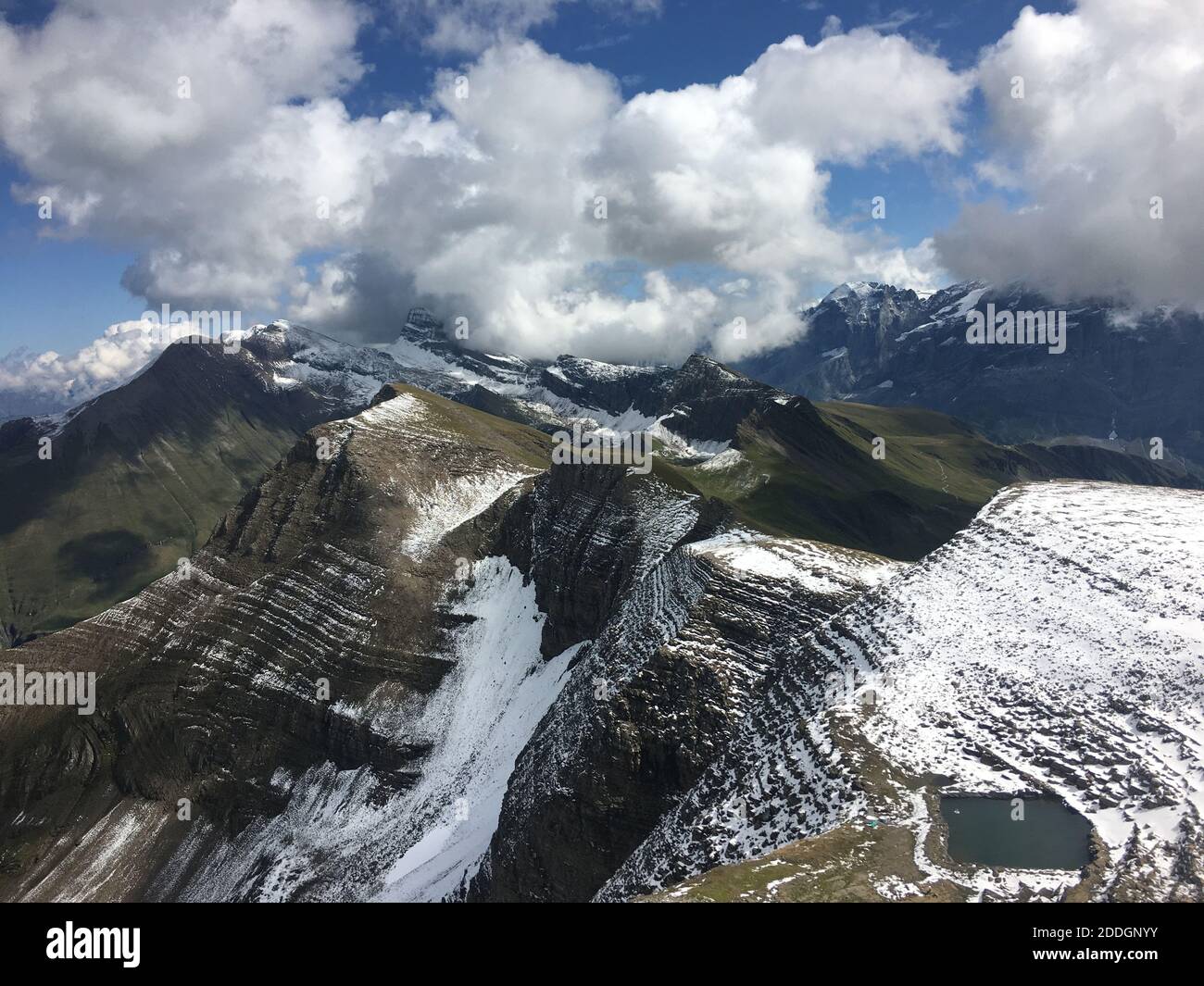Mountain landscape in the Swiss Alps near Interlaken, Switzerland Stock ...