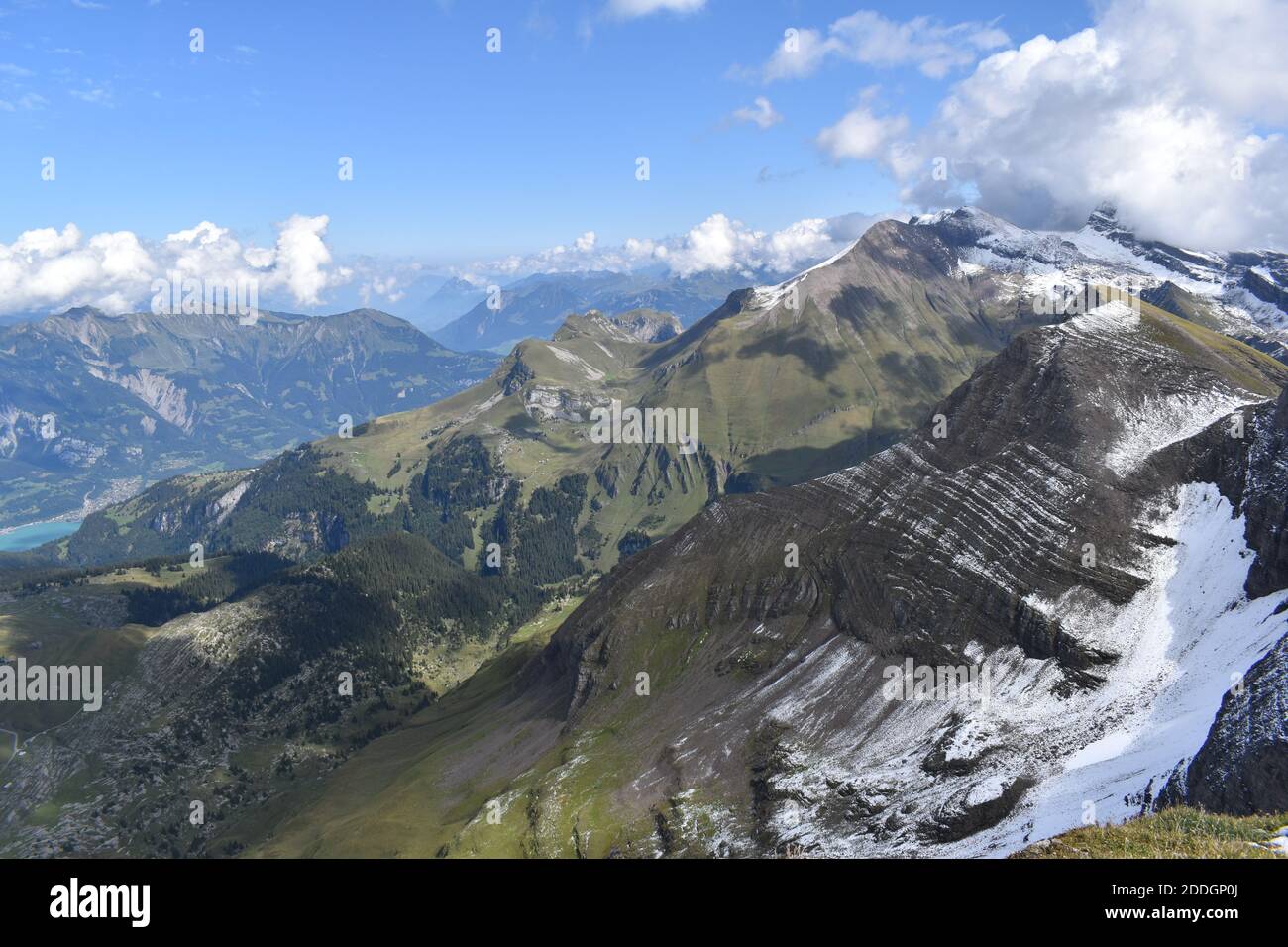 Mountain landscape in the Swiss Alps near Interlaken, Switzerland Stock ...