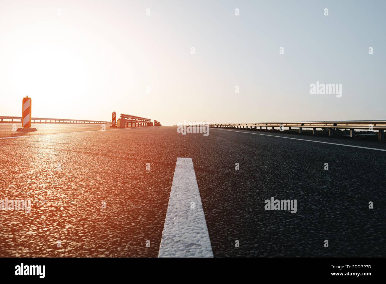 White marking line on asphalt road on highway Stock Photo - Alamy