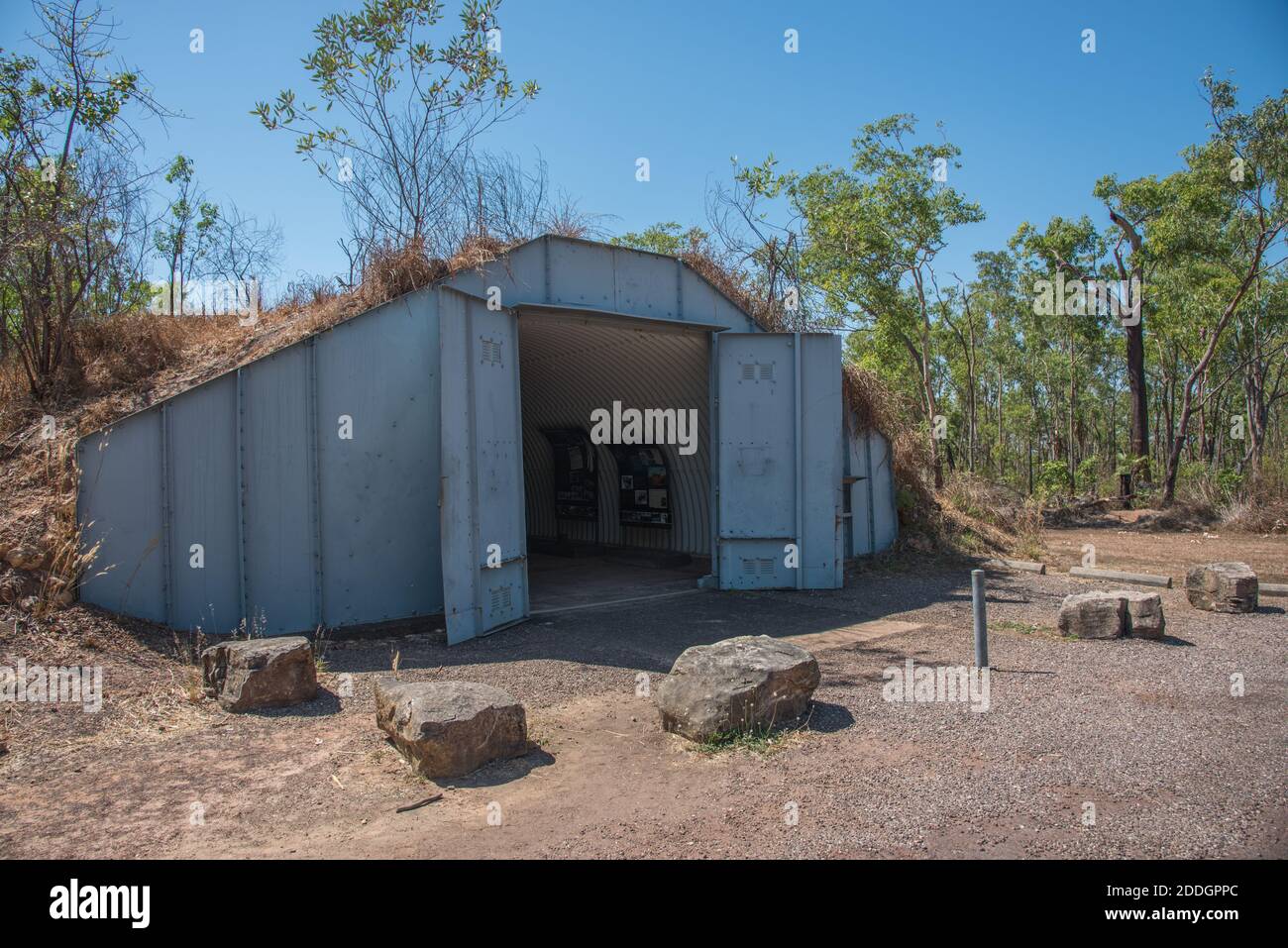 Darwin, NT, Australia-August 15,2018: Old ammunition bunker at Charles ...