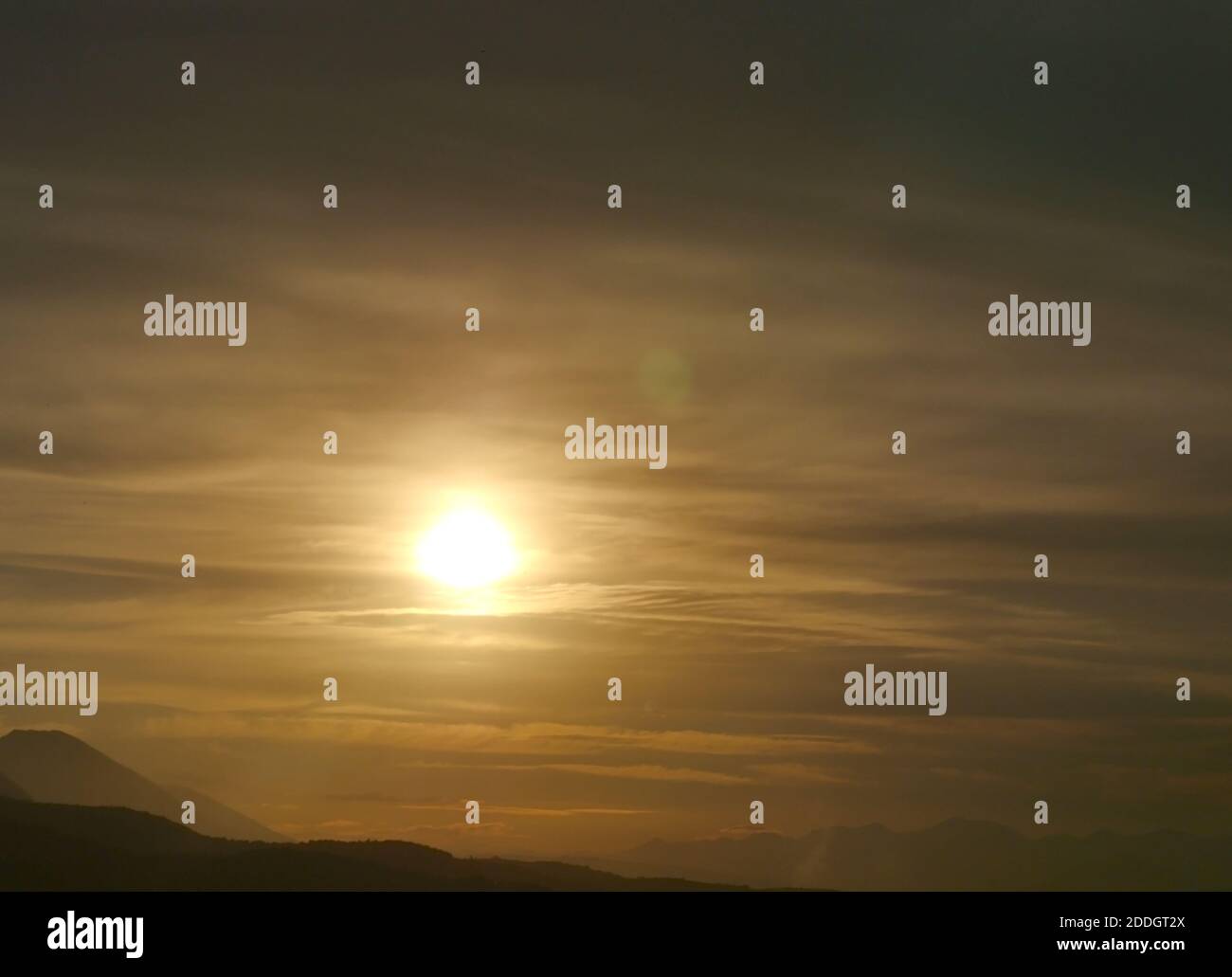 beautiful golden sunset sky landscape, natural background Stock Photo ...
