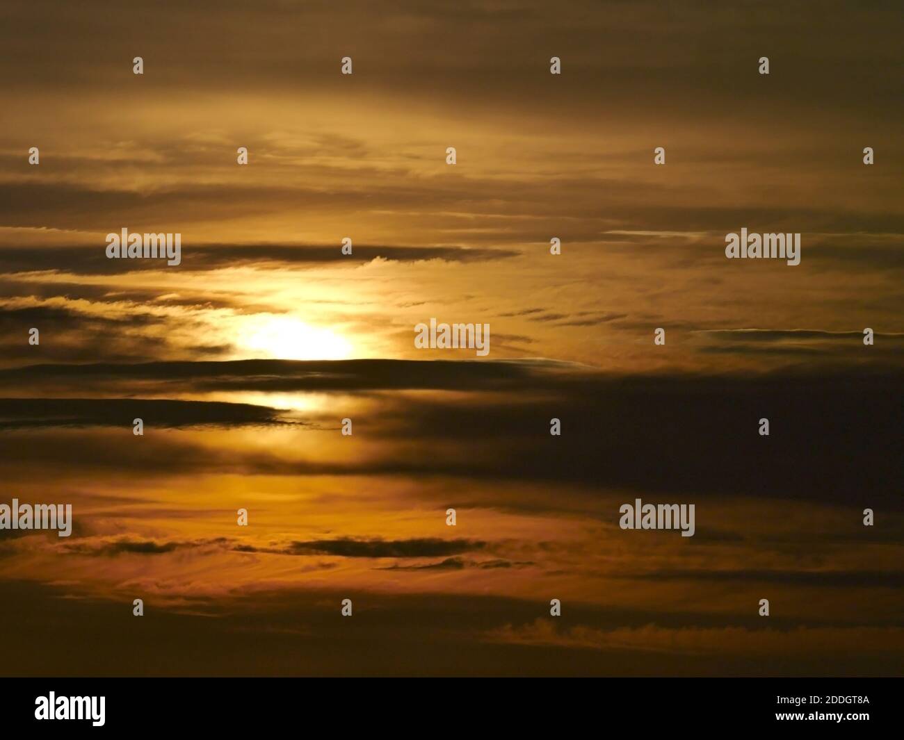 beautiful golden sunset sky landscape, natural background Stock Photo ...