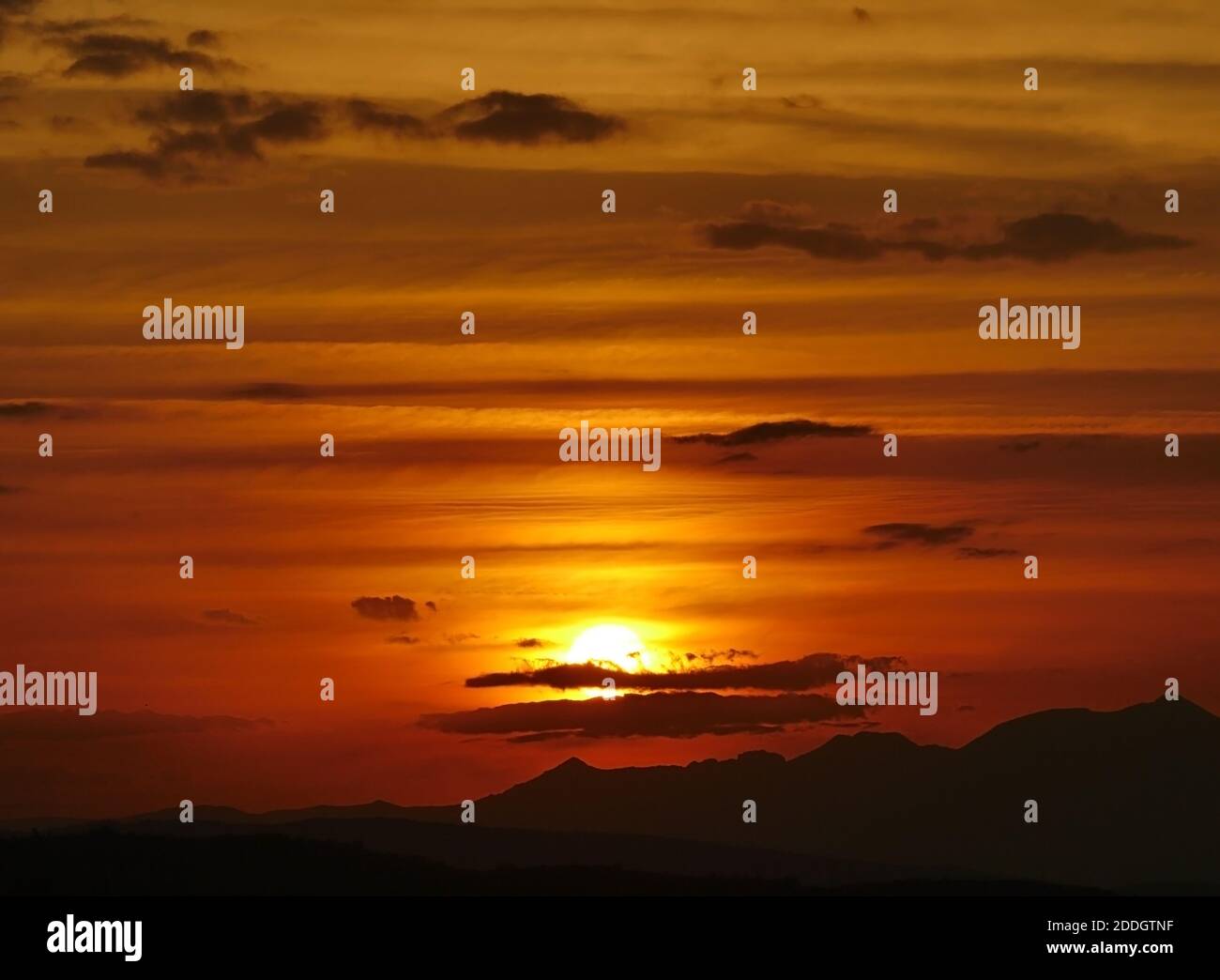 beautiful golden sunset sky landscape, natural background Stock Photo ...