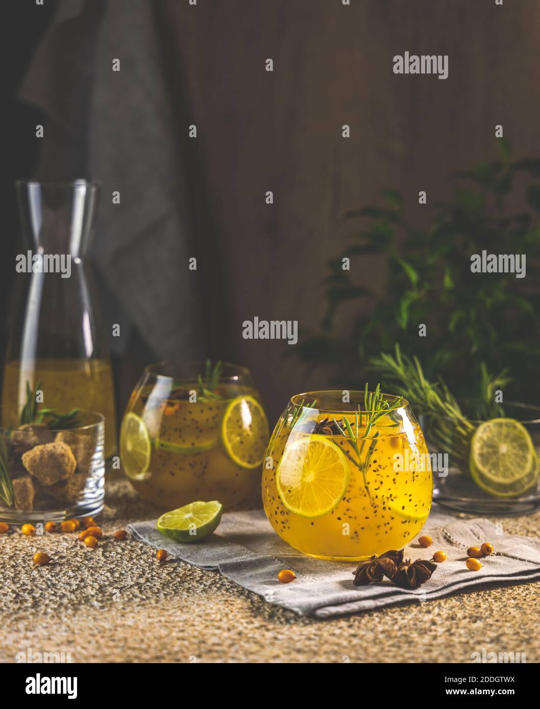 Sea buckthorn ice lemonade hi-res stock photography and images - Alamy