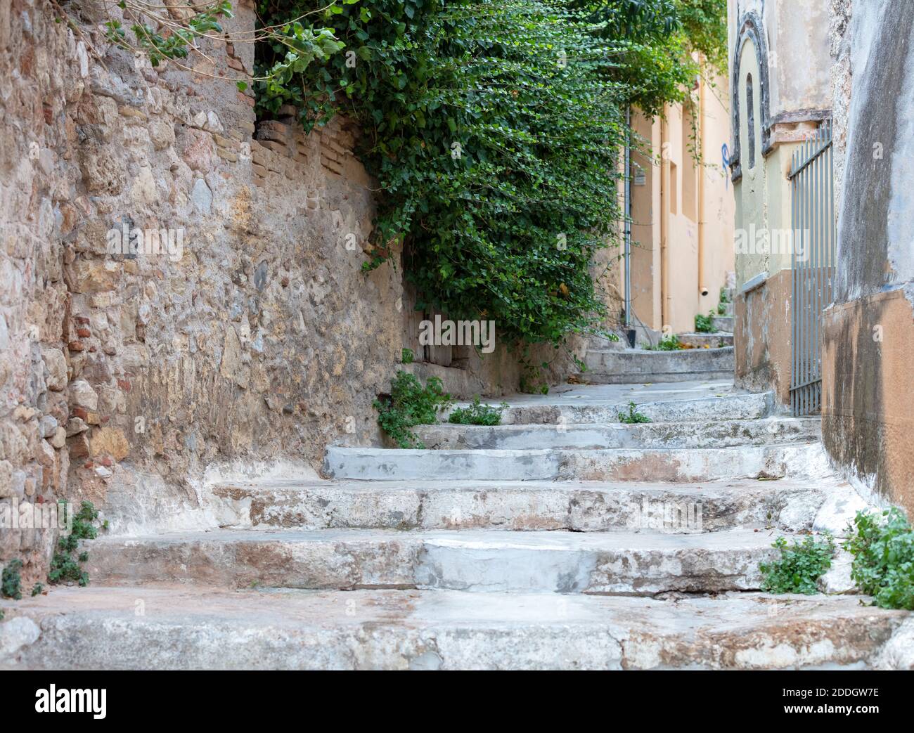 Plaka, Athens Greece. Old town narrow pedestrian streets and ...