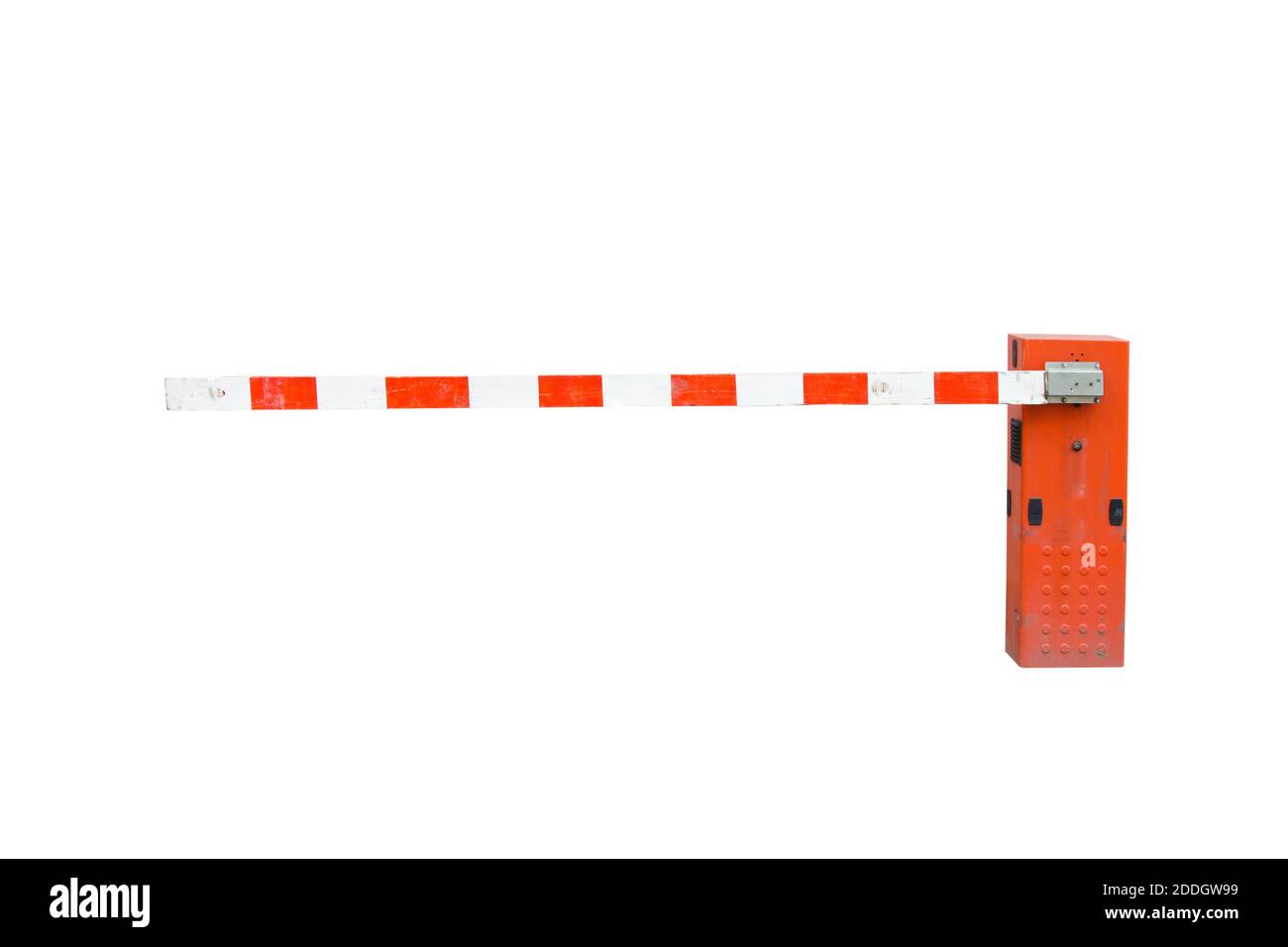 A boom gate isolated on a white background Stock Photo - Alamy