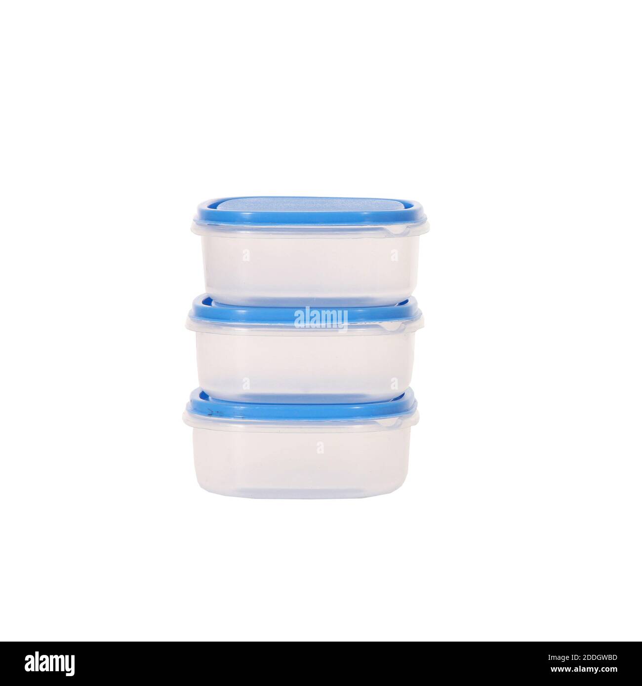 A set of plastic containers isolated on a white background Stock Photo ...