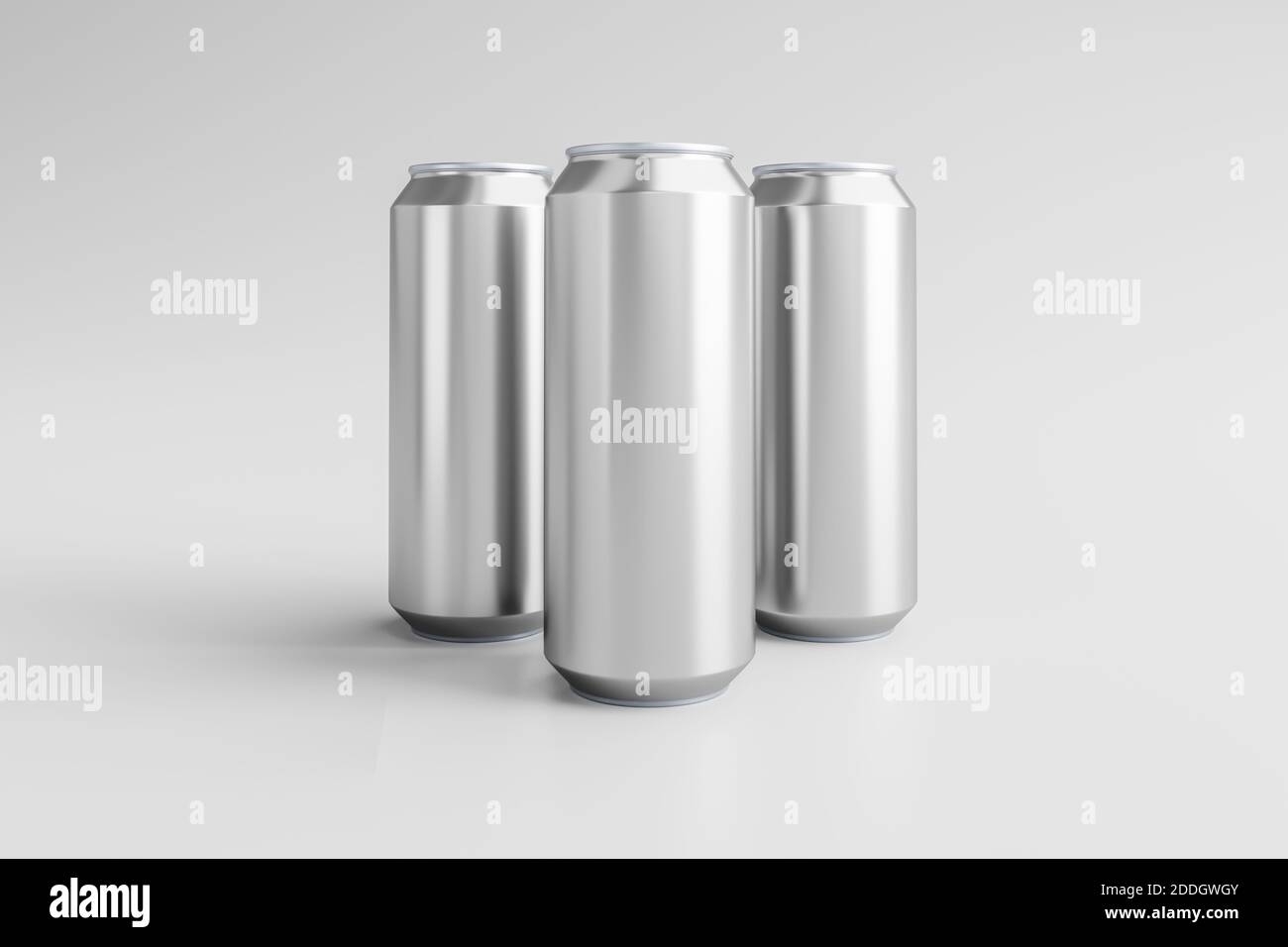 Aluminum can on white background Stock Photo - Alamy