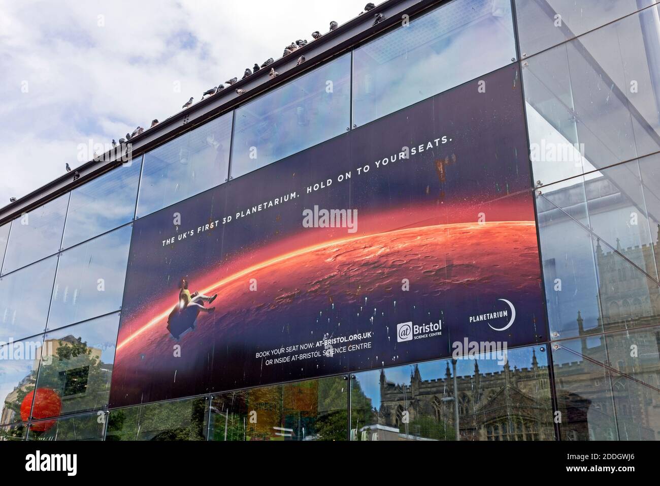 A poster advertising the planetarium at the At-Bristol science centre ...
