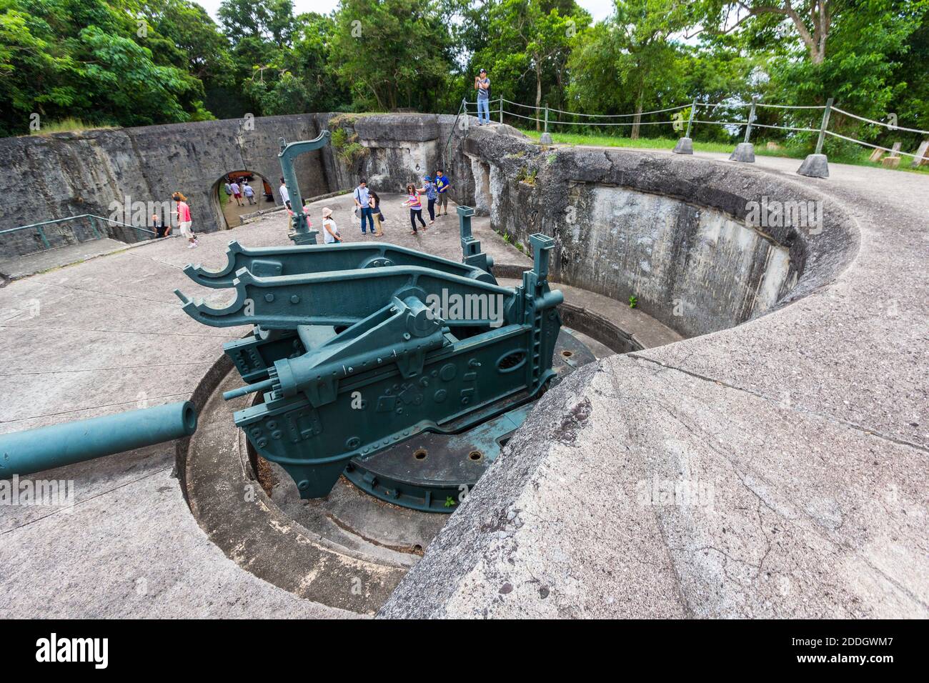 Artillery mortar battery in Corregidor Island, Philippines Stock Photo ...