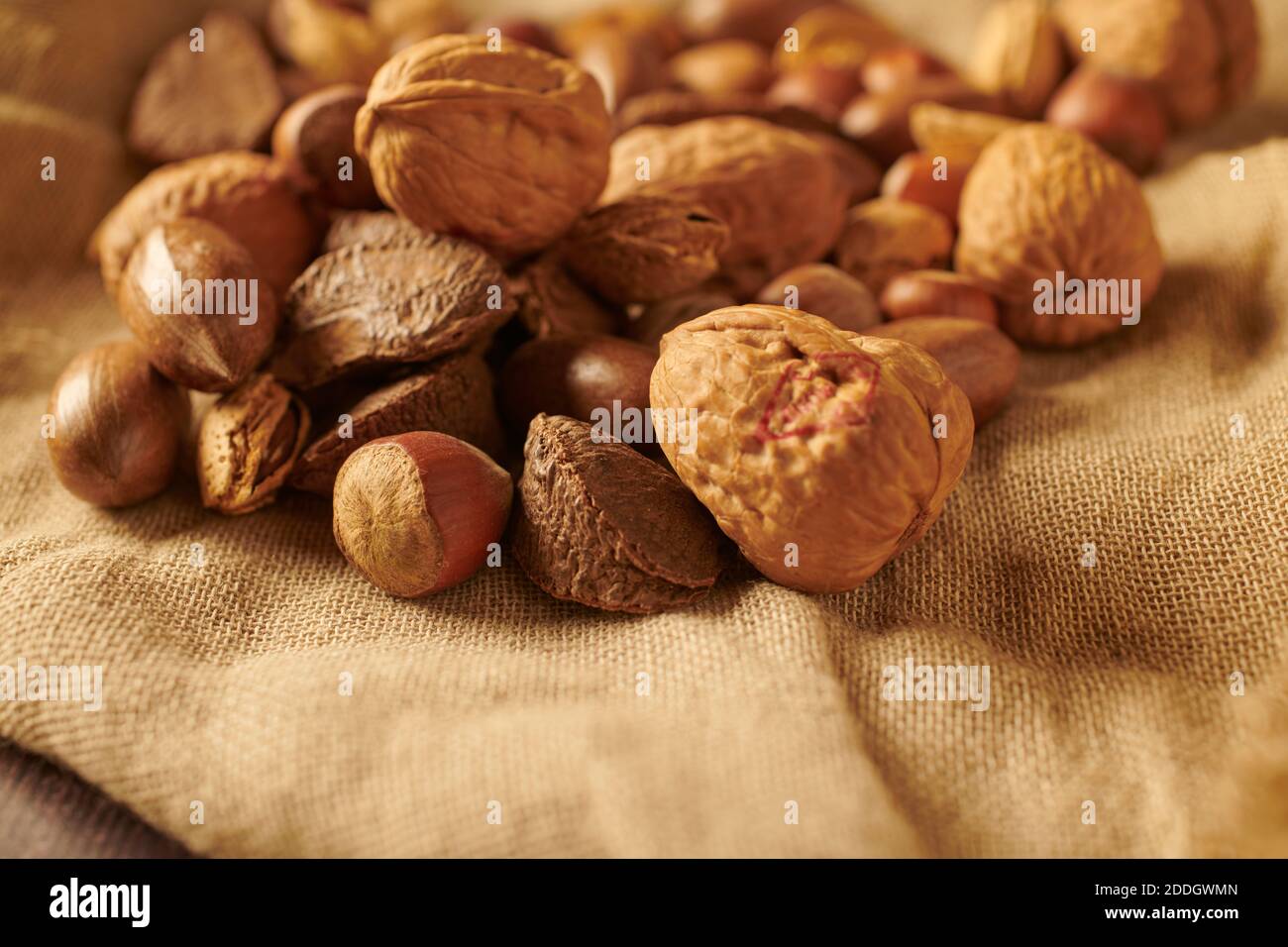 Mixed nuts in their shells , England, Uk, Gb Stock Photo - Alamy