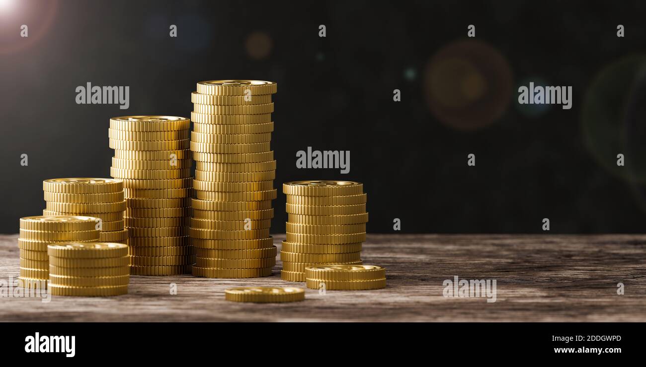 Gold coin black background hi-res stock photography and images - Alamy