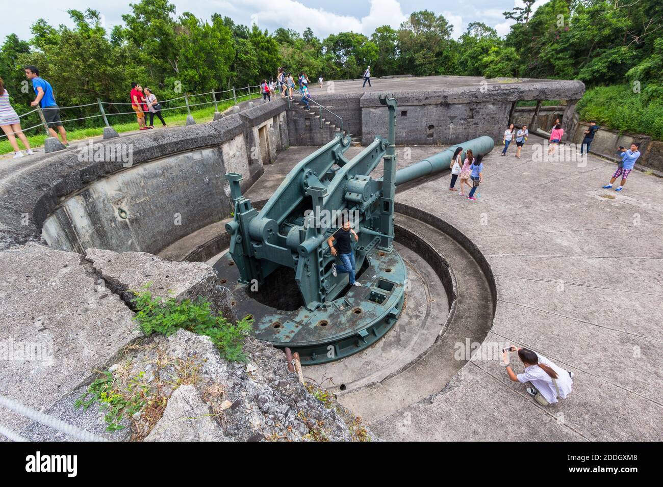 Artillery mortar battery in Corregidor Island, Philippines Stock Photo ...