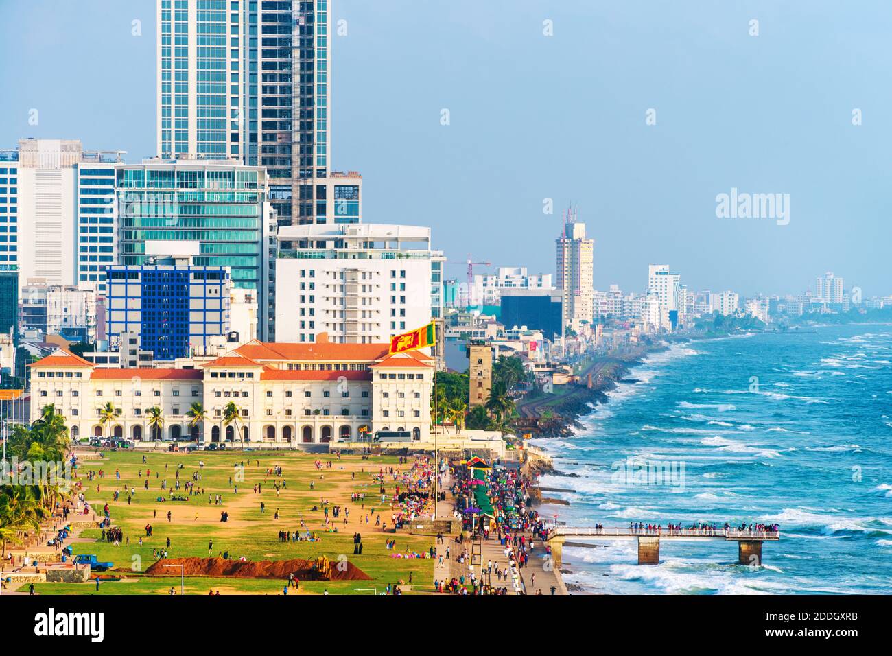 Colombo, Sri Lanka. Aerial view of Colombo, Sri Lanka modern buildings ...