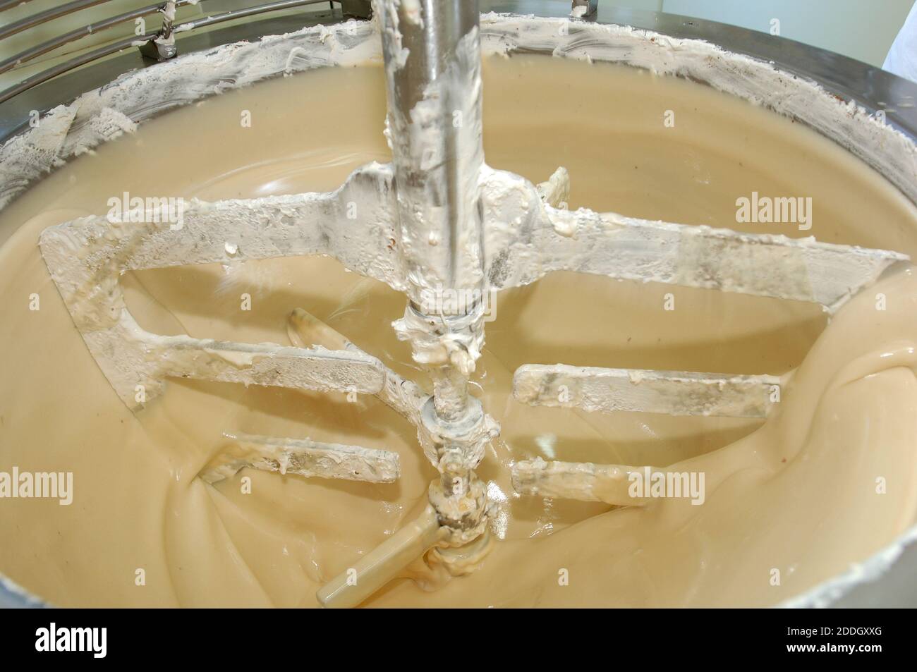 artisanal soft nougat factory of Tonara in the Sardinia region of Italy ...