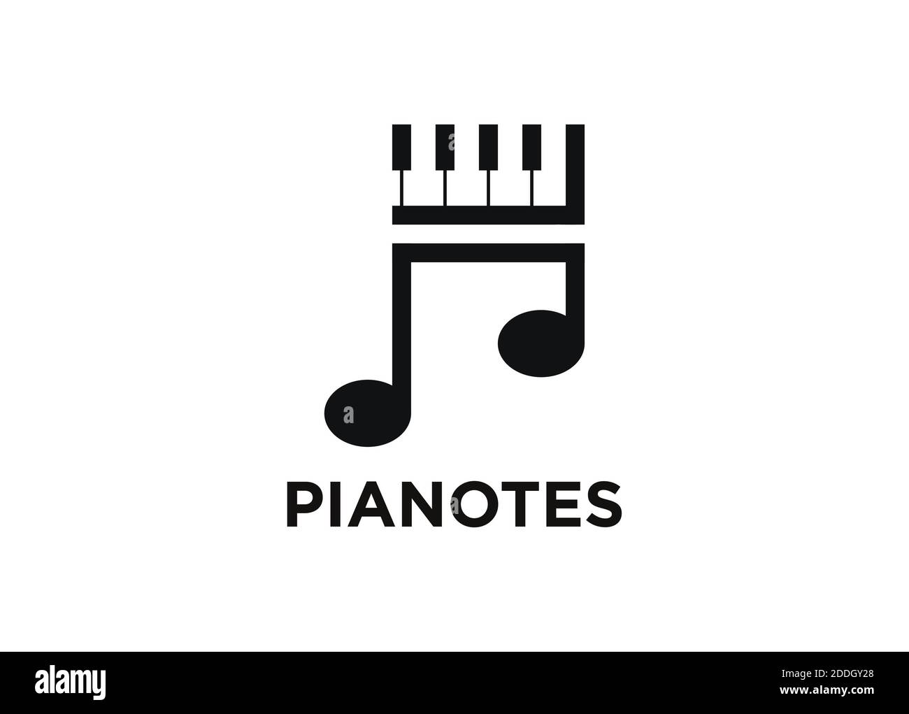 Piano Music Composer Logo Design inspiration Stock Photo - Alamy