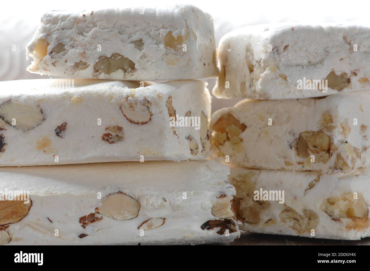 Italian nougat from the Cremona area in Lombardy region in Italy ...