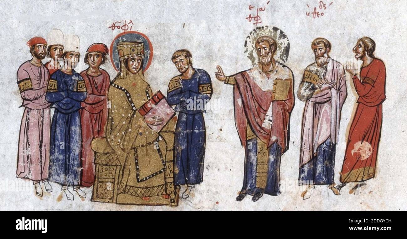 illustrations - illuminations from the Byzantine history manuscript of ...