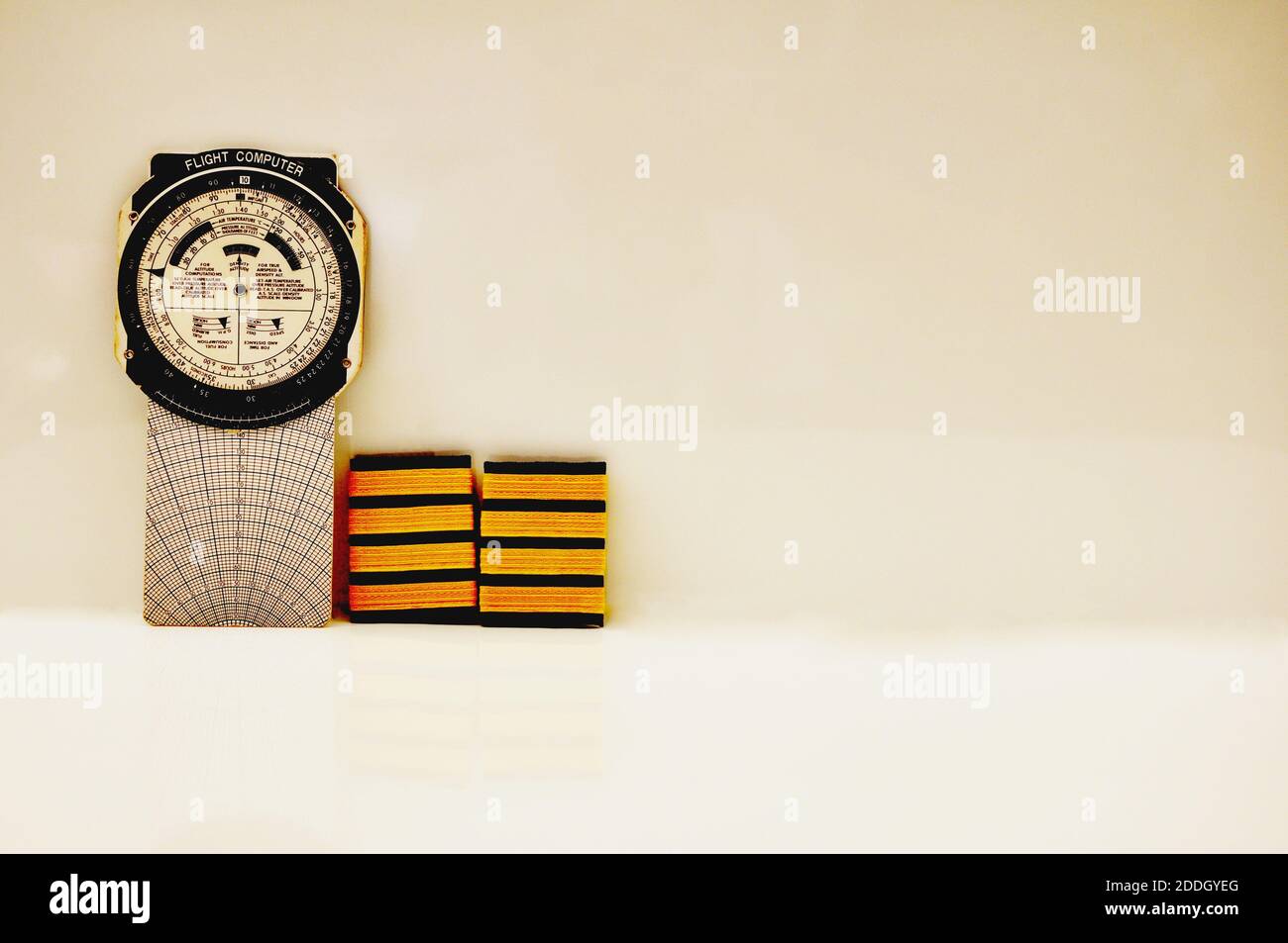 Flight computer, vintage computer, used in aviation schools and ...