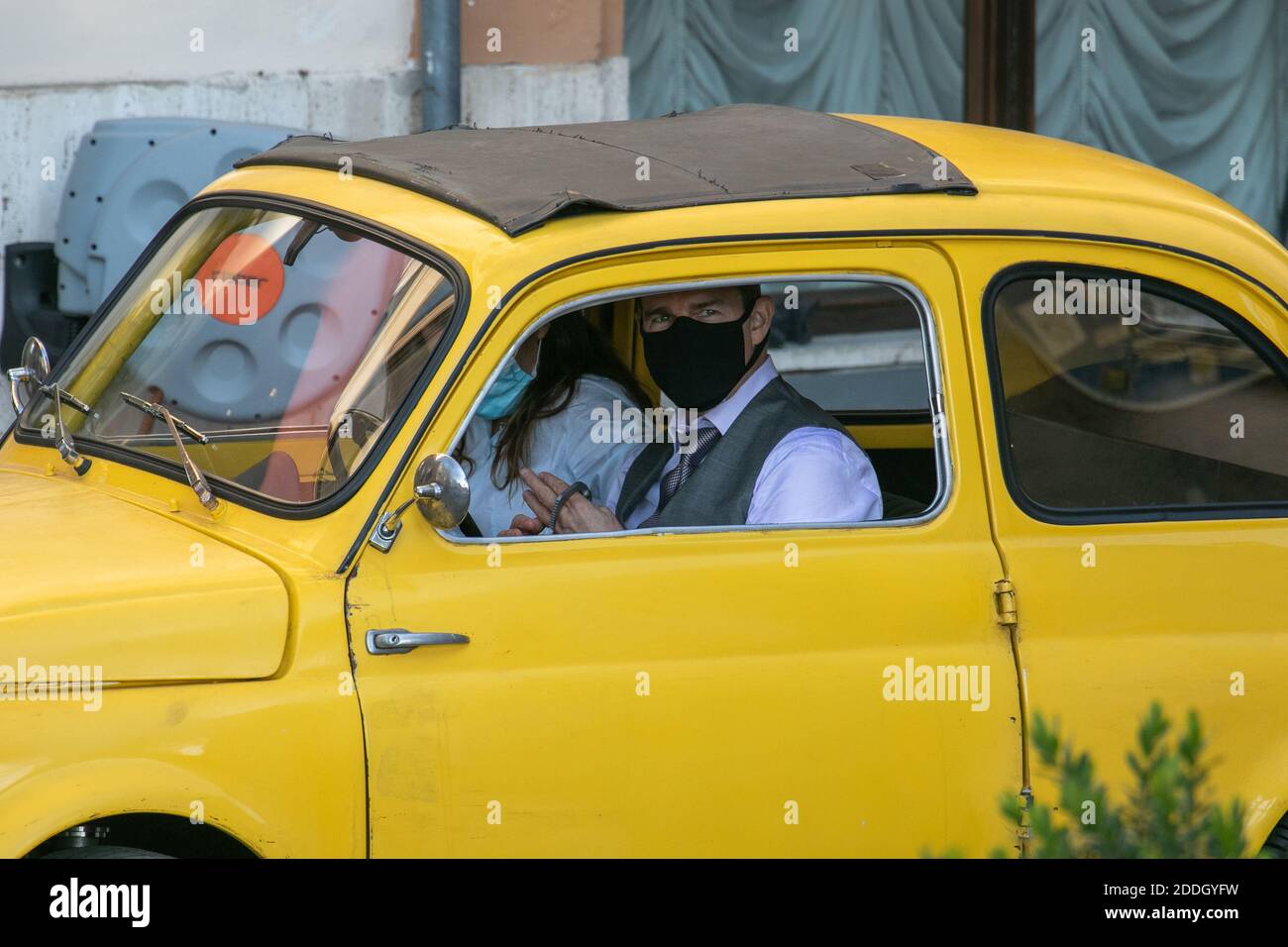ROME ITALY 25 November 2020. Tom Cruise wearing a protective facemask ...