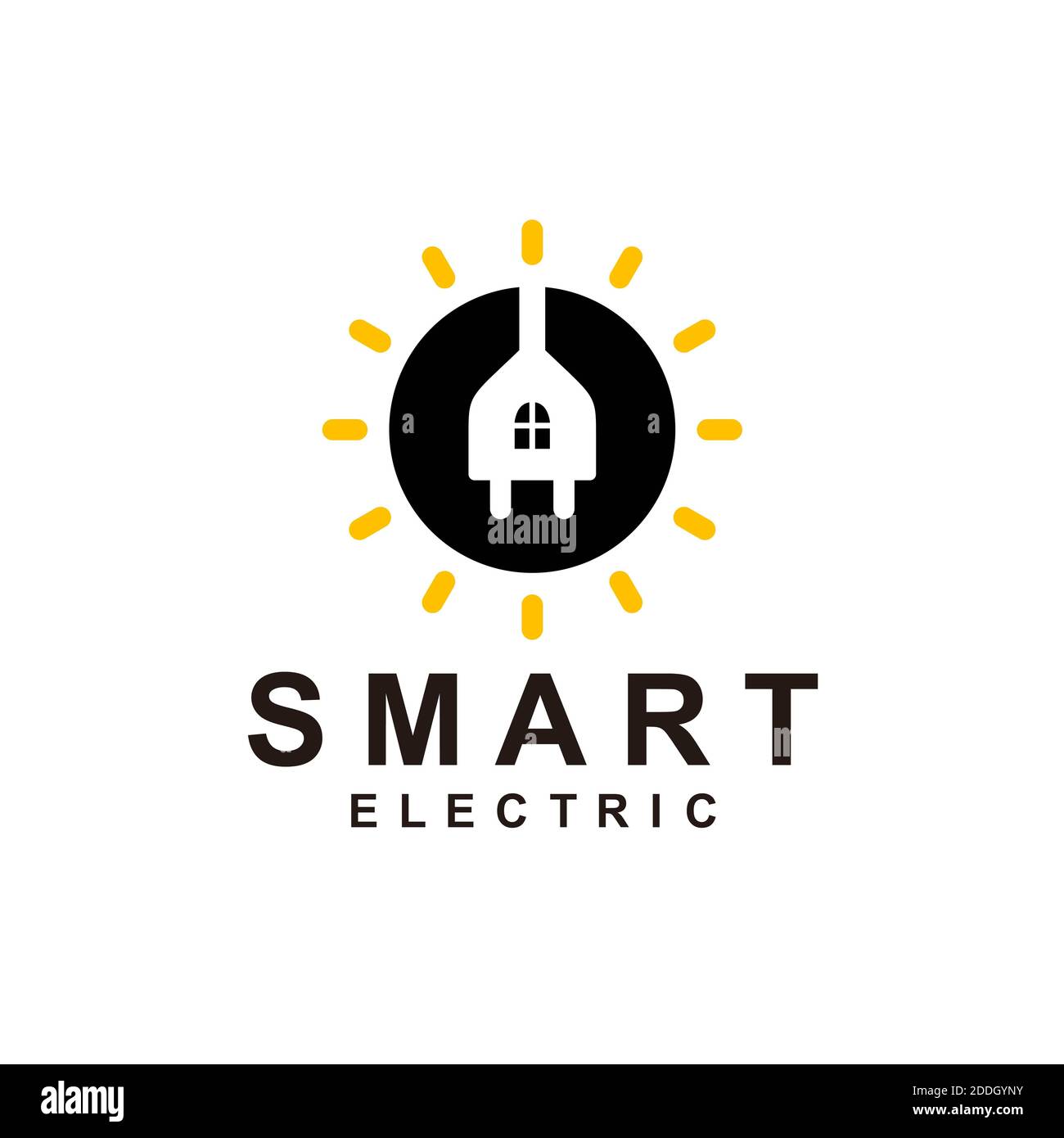home electricity logo template designs illustration Stock Photo - Alamy