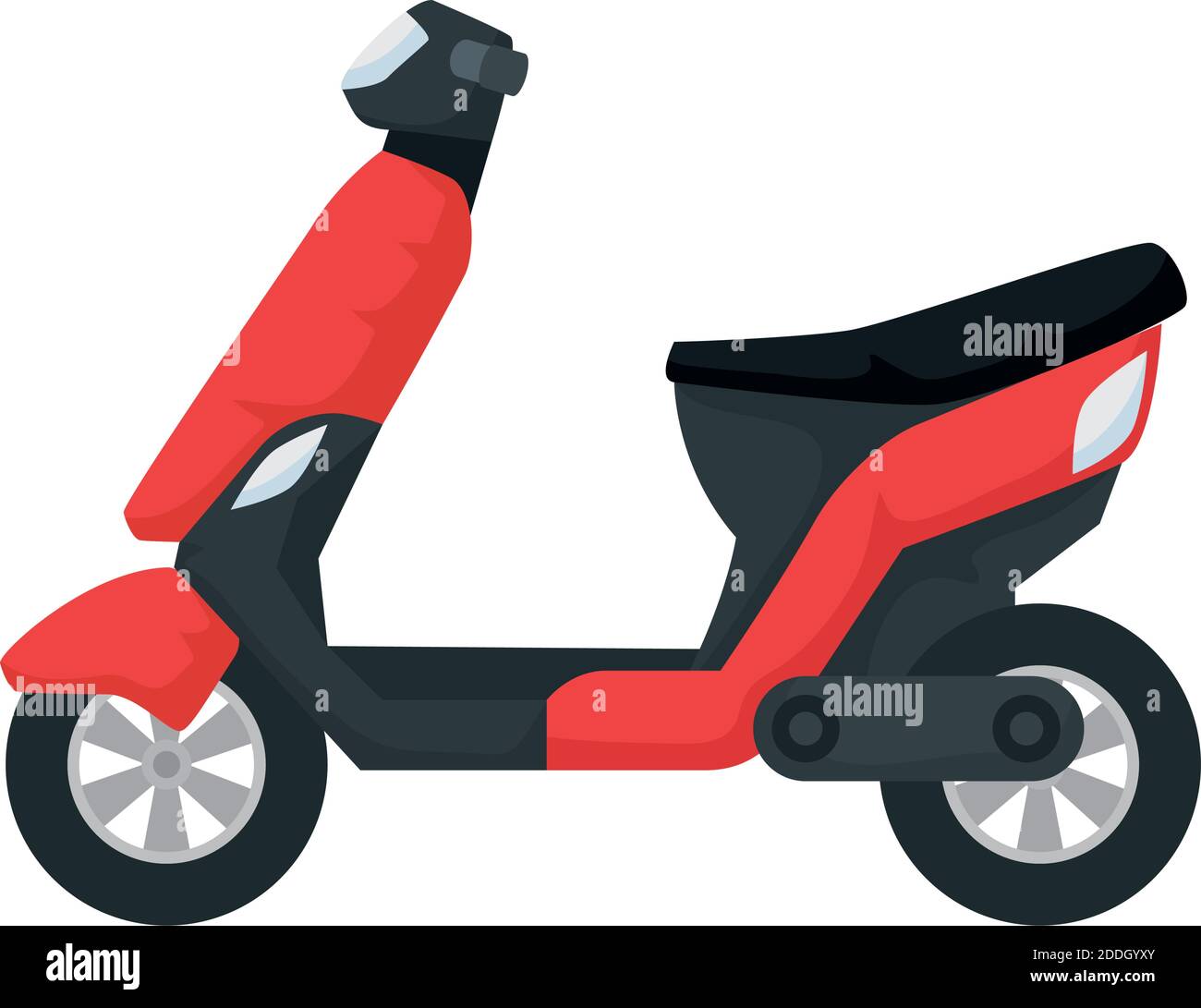 Shiny red motorcycle Stock Vector Images - Alamy