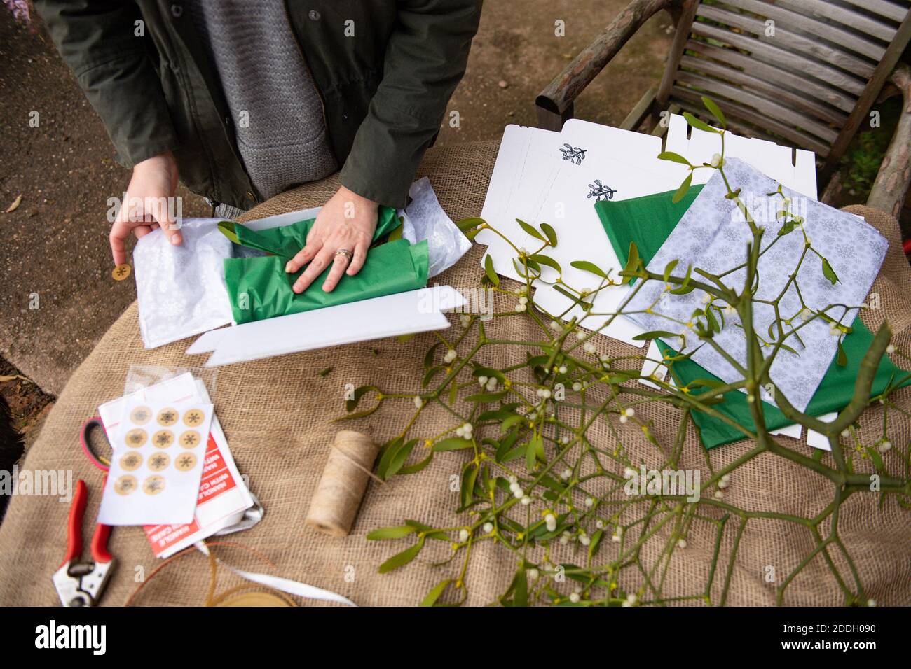 Sarah Starkey, who runs Mistletoe By Post, on Commonwood Farm in ...