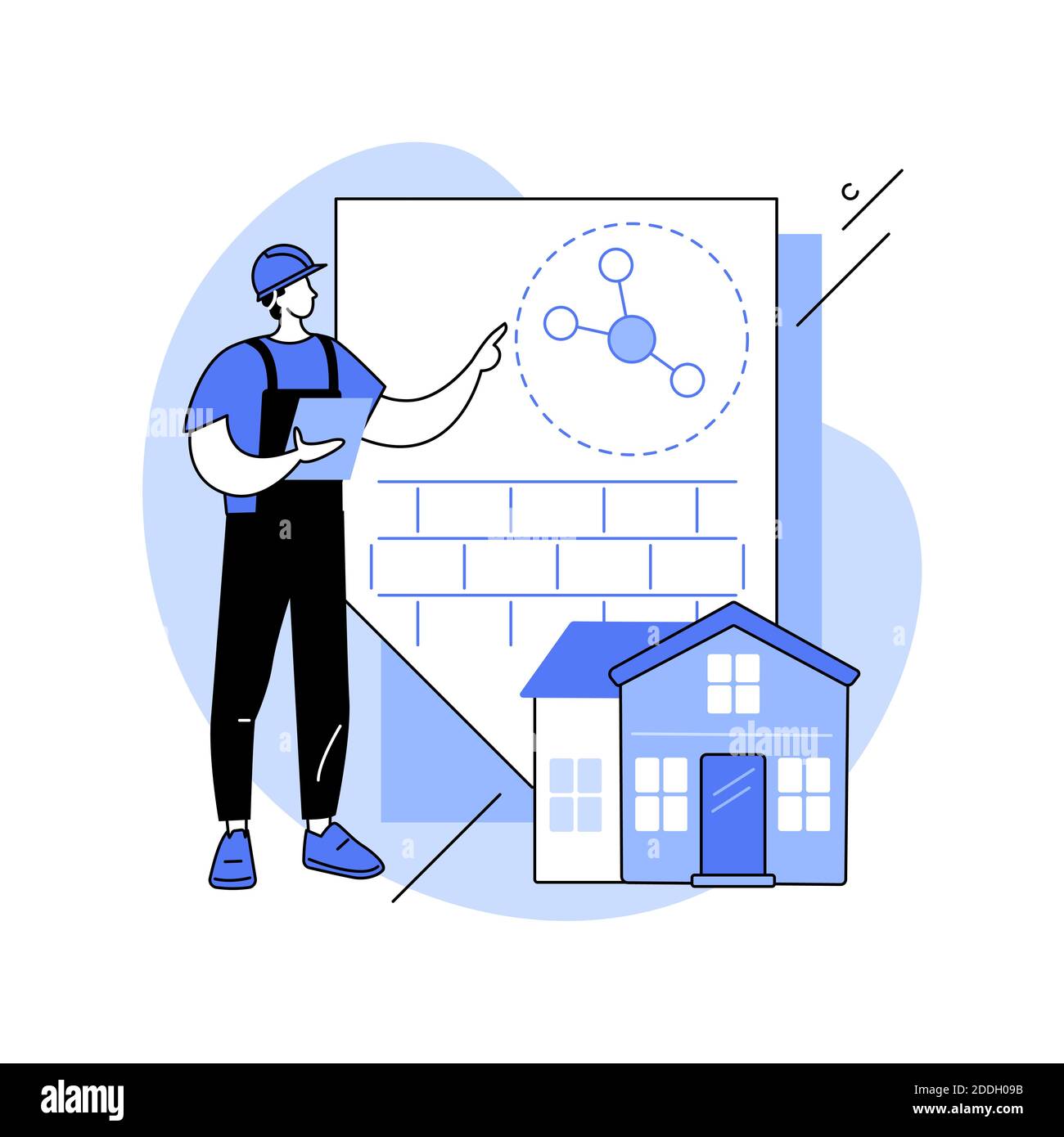 Innovative construction materials abstract concept vector illustration ...