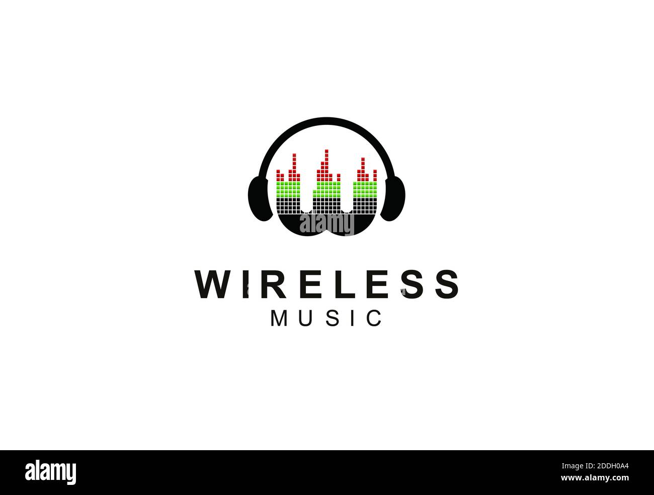 Sound Connection Wireless Logo Design Stock Photo - Alamy