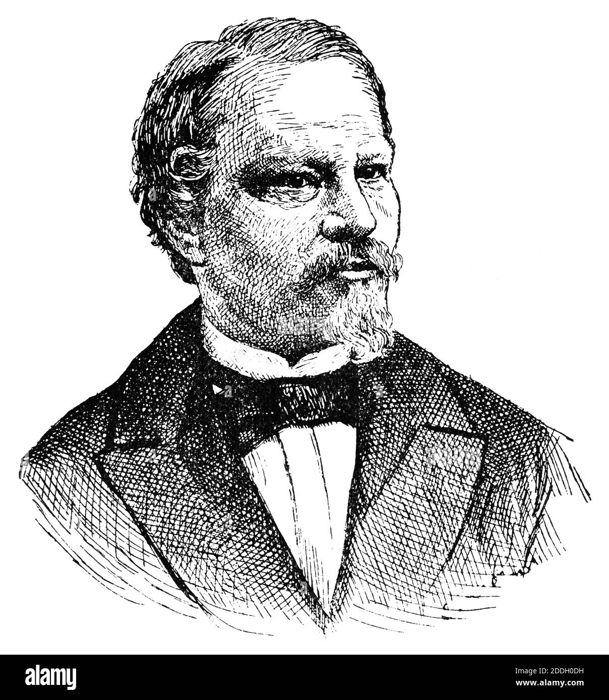 Portrait of Gustav Freytag - a German novelist and playwright ...