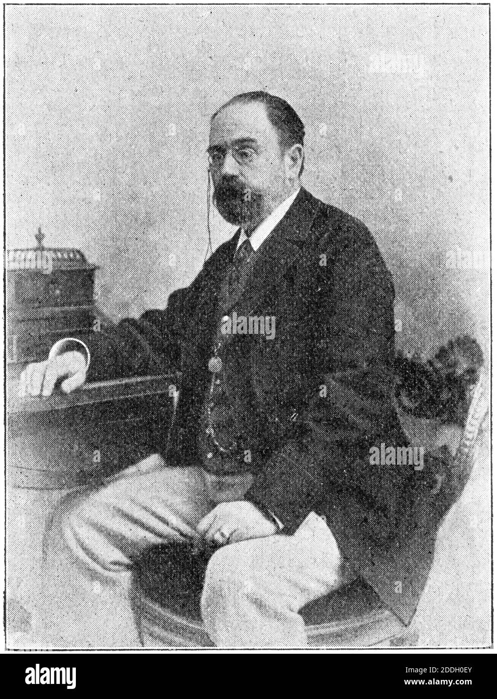 Portrait of Emile Edouard Charles Antoine Zola (Emile Zola) - a French ...