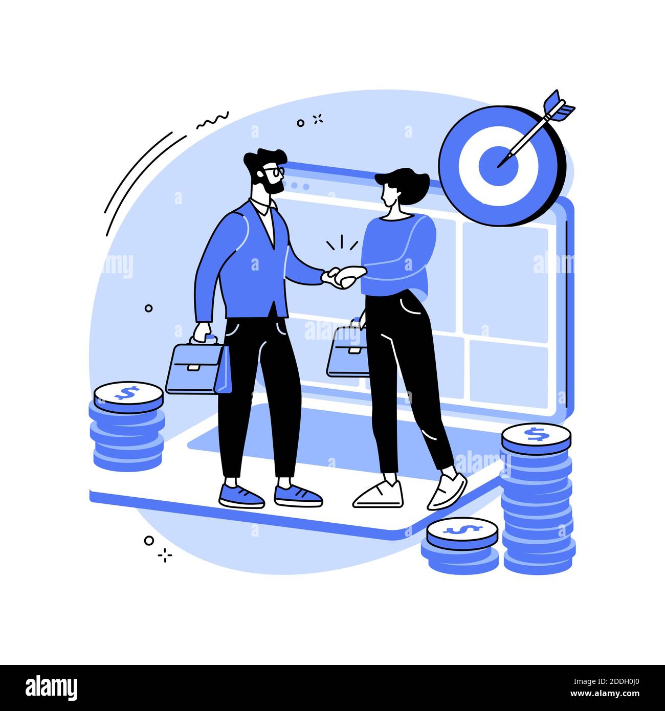 Affiliate marketing abstract concept vector illustration Stock Vector ...