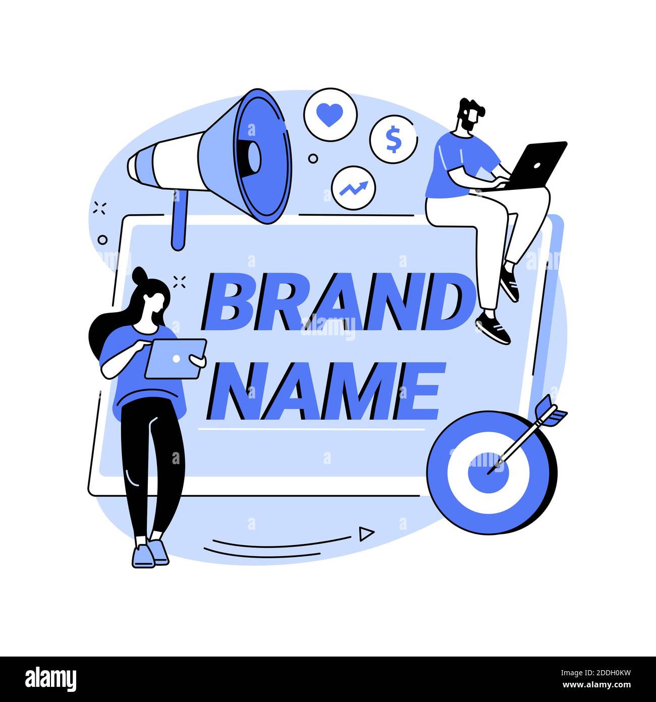 Brand name abstract concept vector illustration Stock Vector Image ...