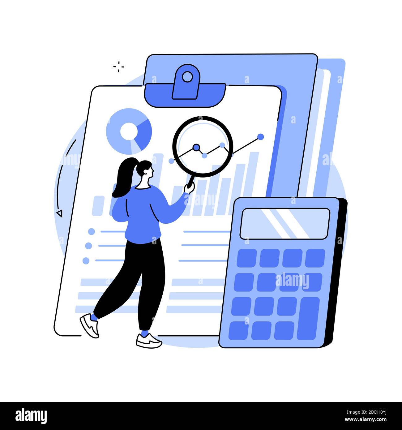 Audit service abstract concept vector illustration Stock Vector Image ...