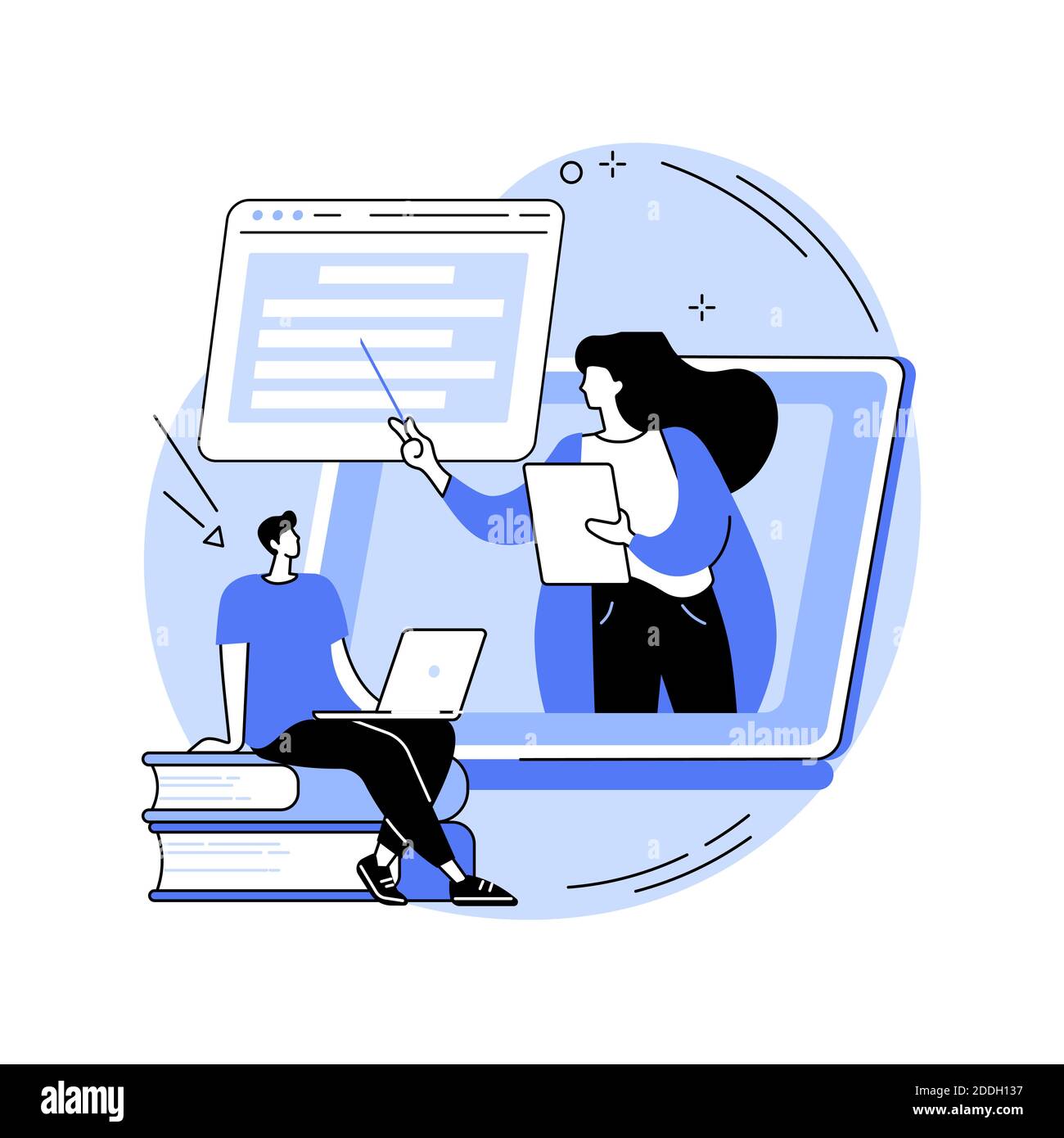 Online courses abstract concept vector illustration Stock Vector Image ...