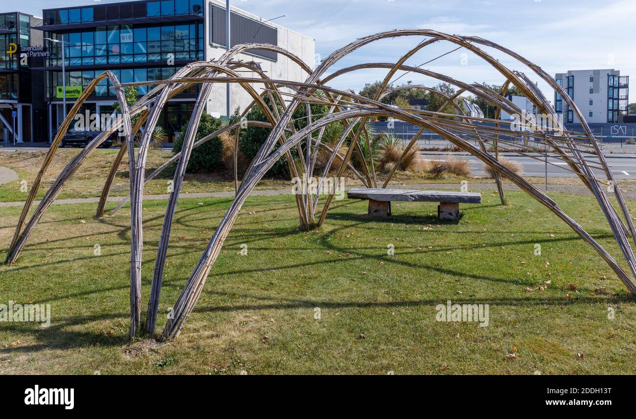 Bamboo Pavilion art installation, created by University of Technology ...