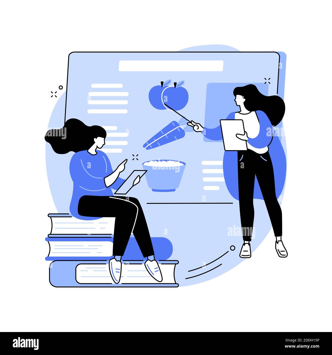 Health and nutrition workshop abstract concept vector illustration ...