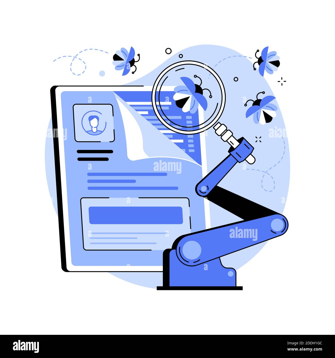 Automated Testing Abstract Concept Vector Illustration Stock Vector