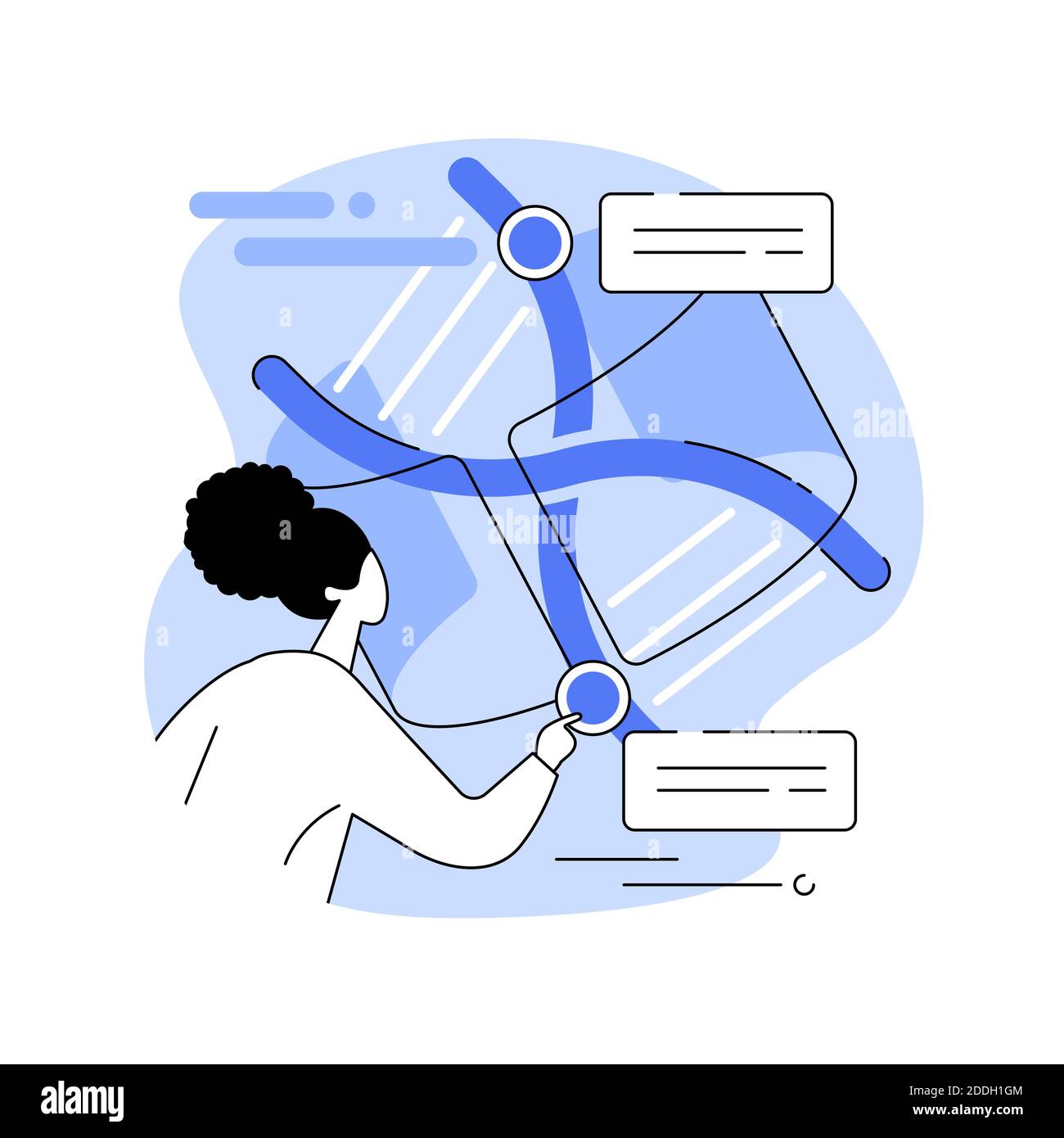 Genetic engineering abstract concept vector illustration Stock Vector ...