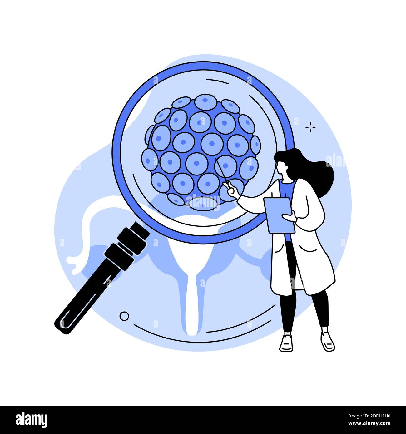Human papillomavirus HPV abstract concept vector illustration Stock ...
