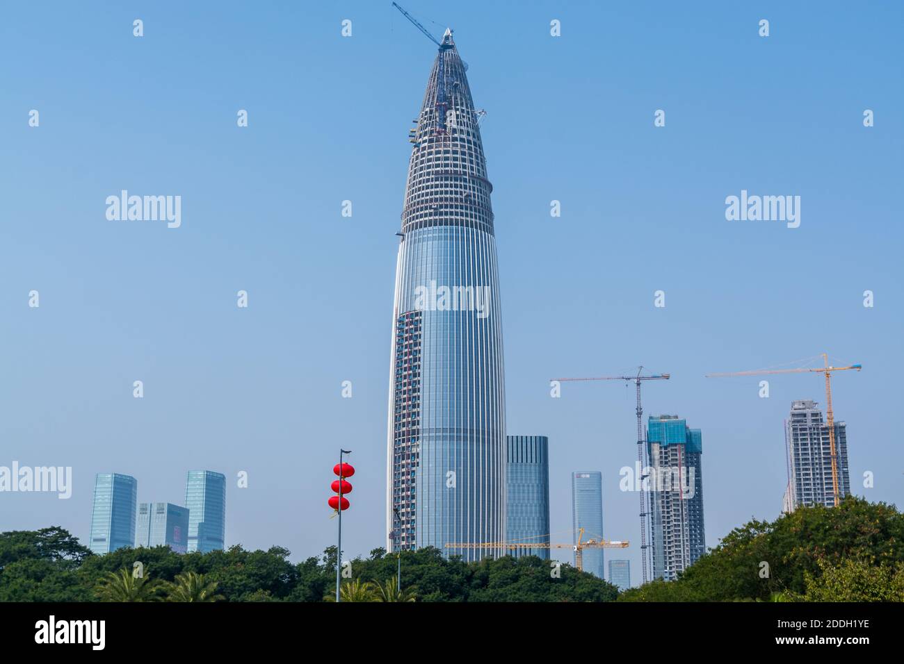 Modern building at the Shenzhen Bay at the Nanshan Shenzhen of China ...