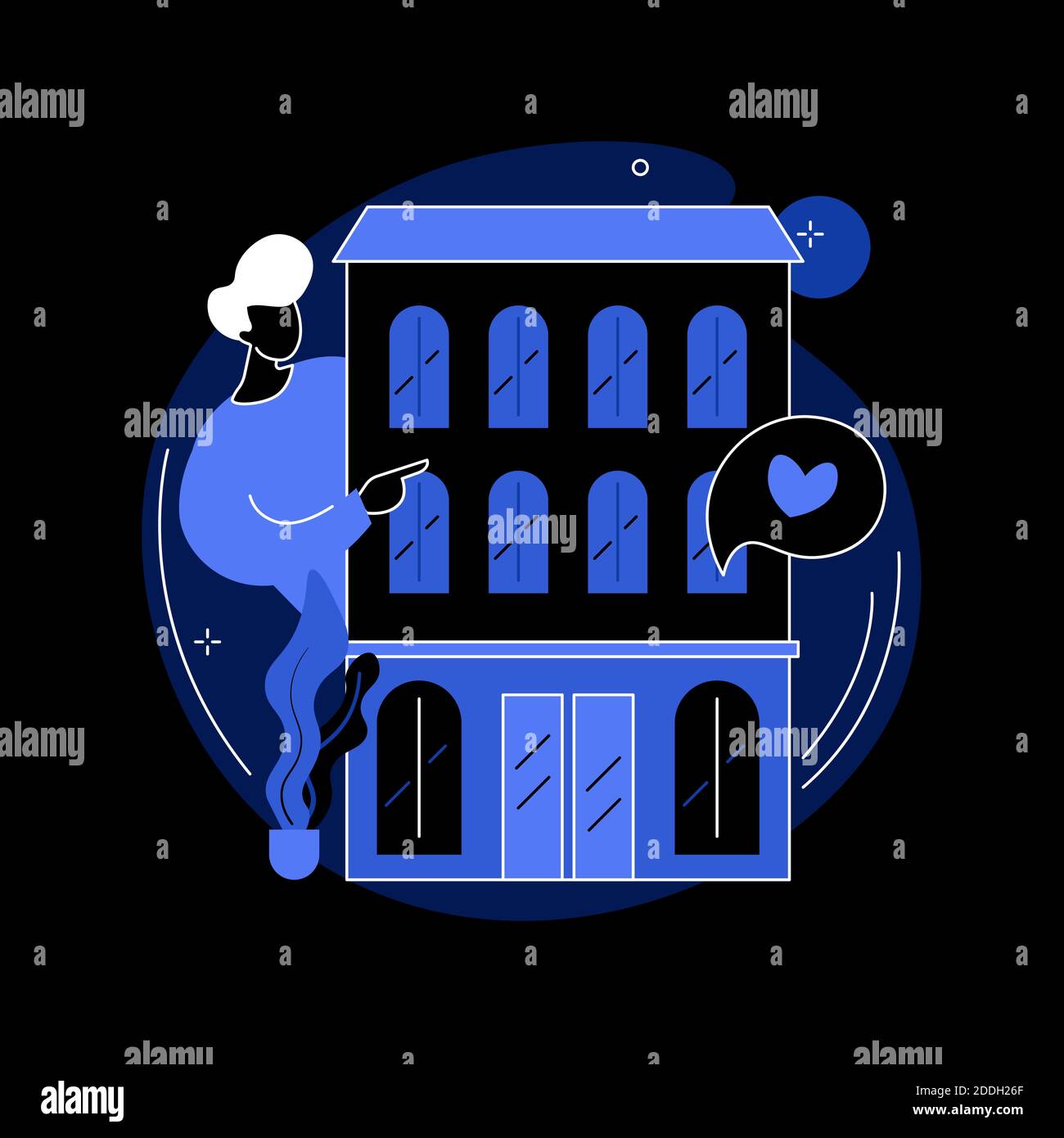 Condominium abstract concept vector illustration Stock Vector Image ...