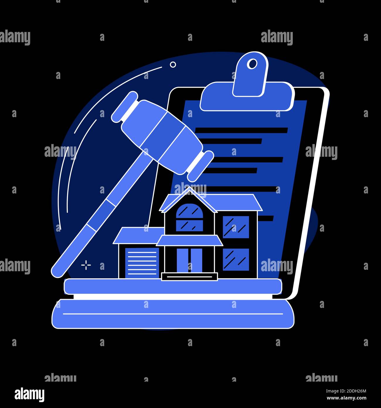 Auction house abstract concept vector illustration Stock Vector Image ...