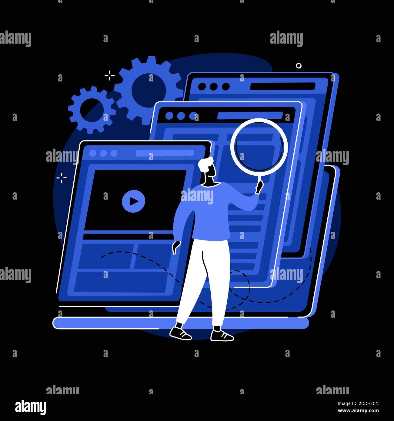 Copy optimization abstract concept vector illustration Stock Vector ...